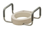 Nova - Toilet Seat Riser with Arms, Elongated | Lolly & Pops Medical ...