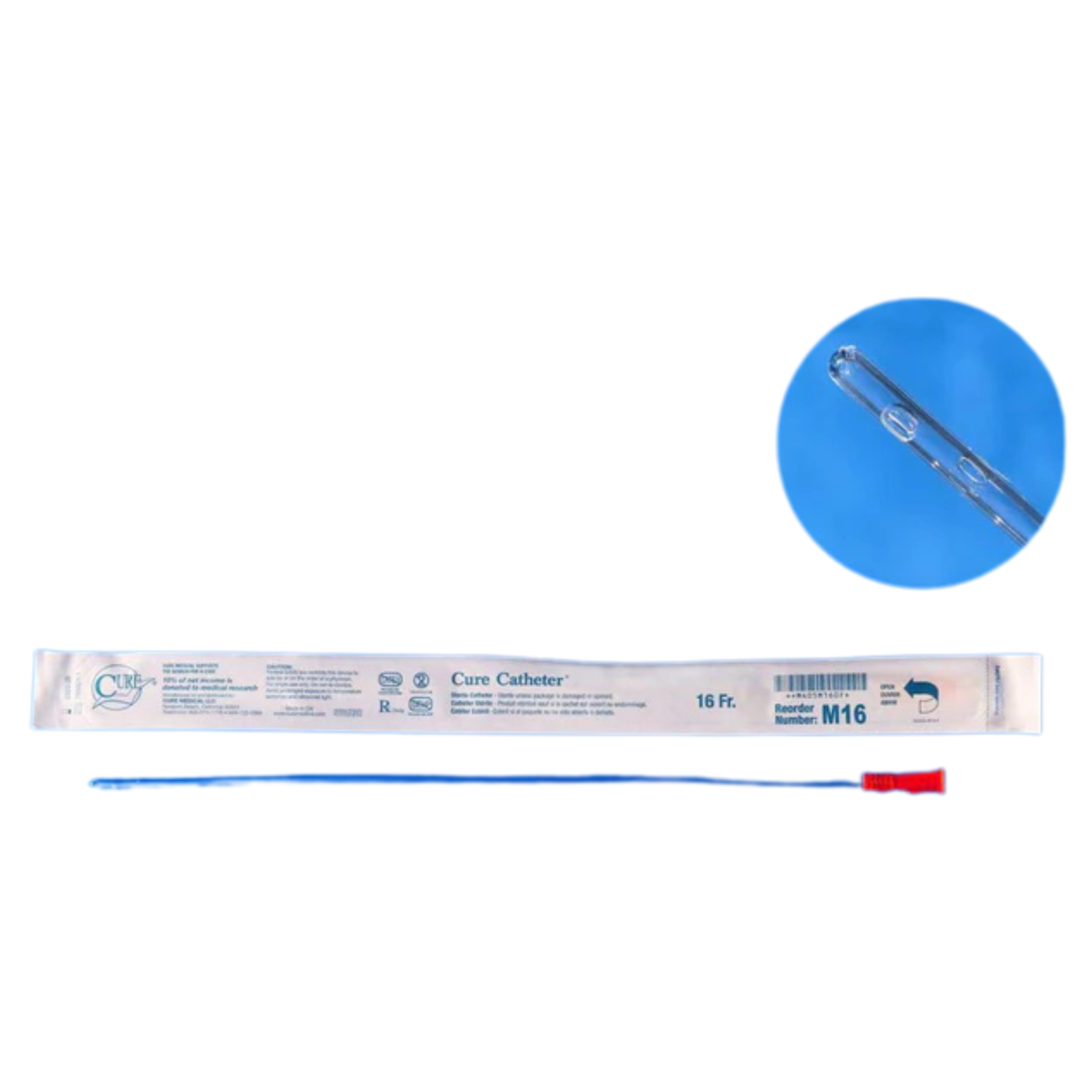 Straight Tip 16 Fr. Catheter, 16" | Lolly & Pops Medical Supply and Rental