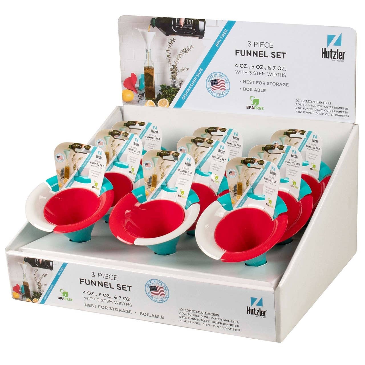 Gourmac - 3-Piece Interlocking Funnel Set | Lolly & Pops Medical Supply ...